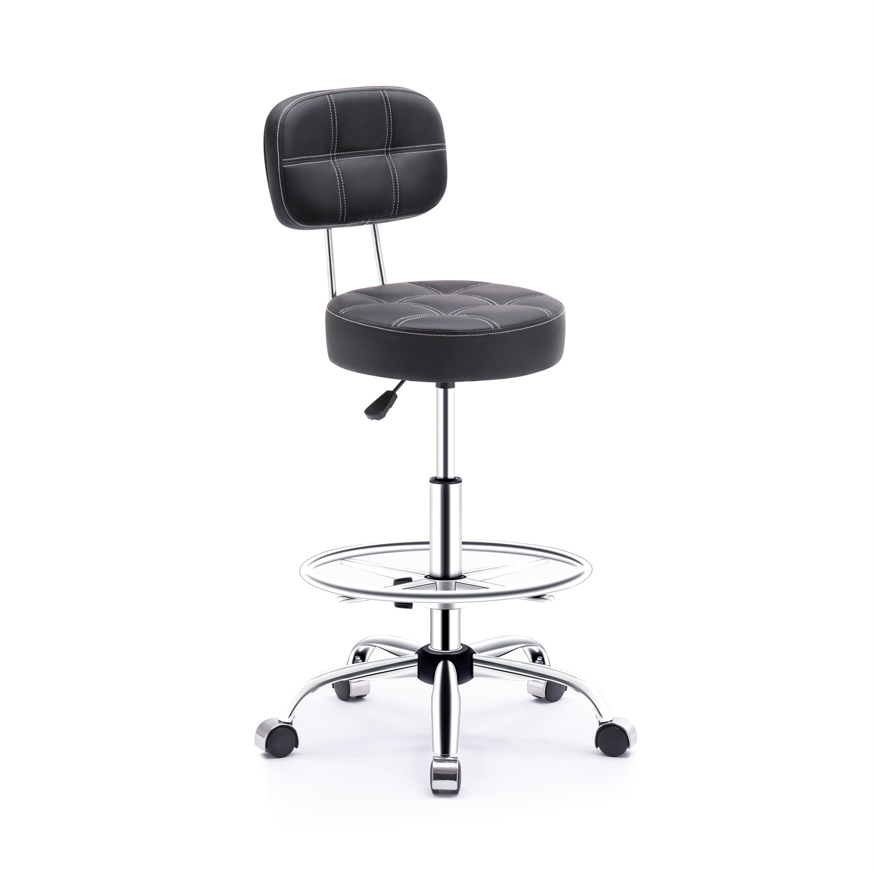 Wrought Studio Aryaa Height Adjustable Lab Stool & Reviews | Wayfair