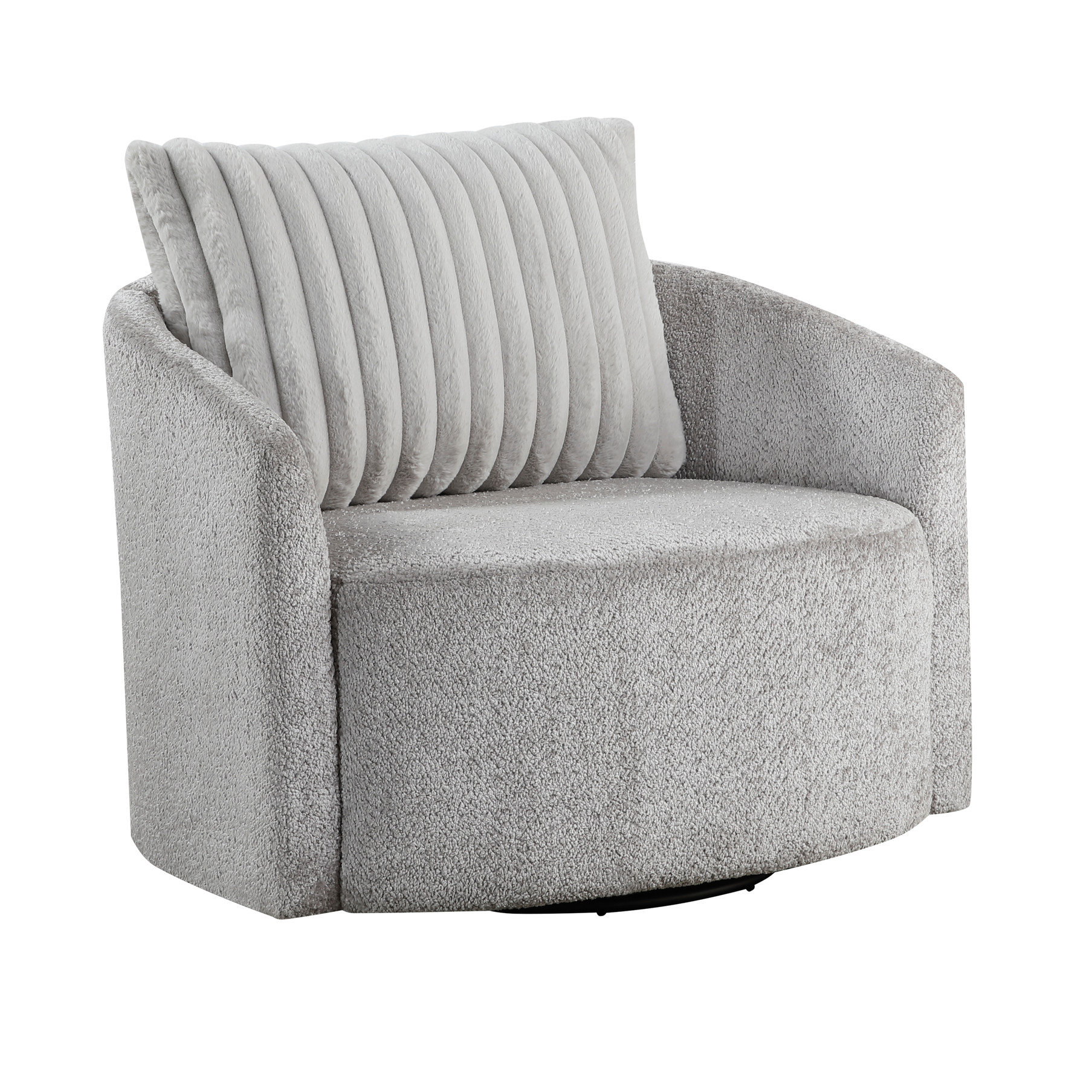 Red Barrel Studio® 300Lbs Weight Capacity Swivel Chair With Gray ...