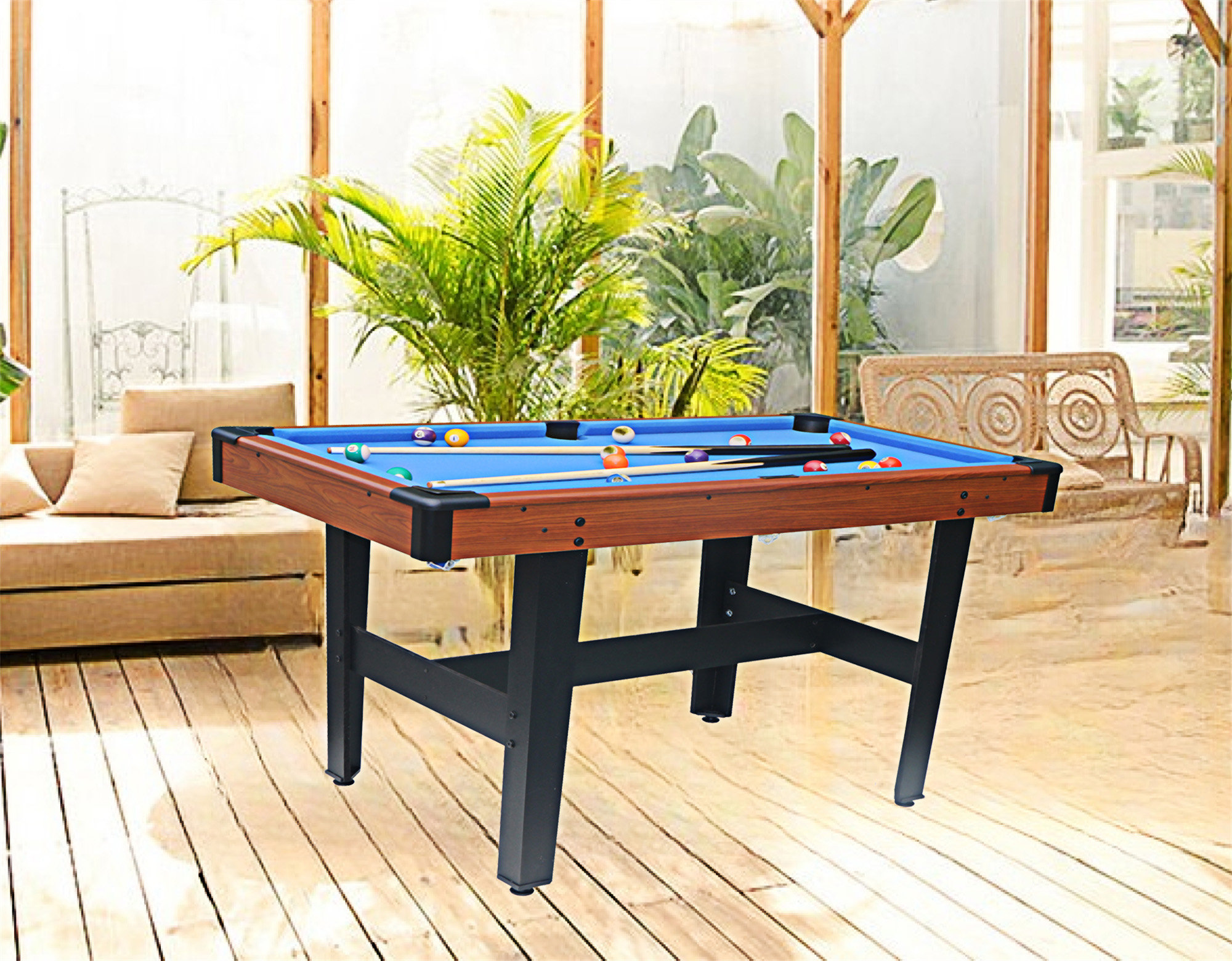 wendeway 48? 3-In-1 Multi Game Table - Combo Game Table Set - Billiards ...