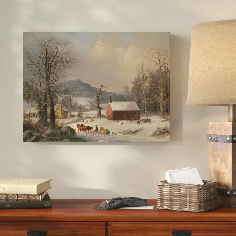 Millwood Pines 'Red School House Country Scene , 1858' Photographic ...