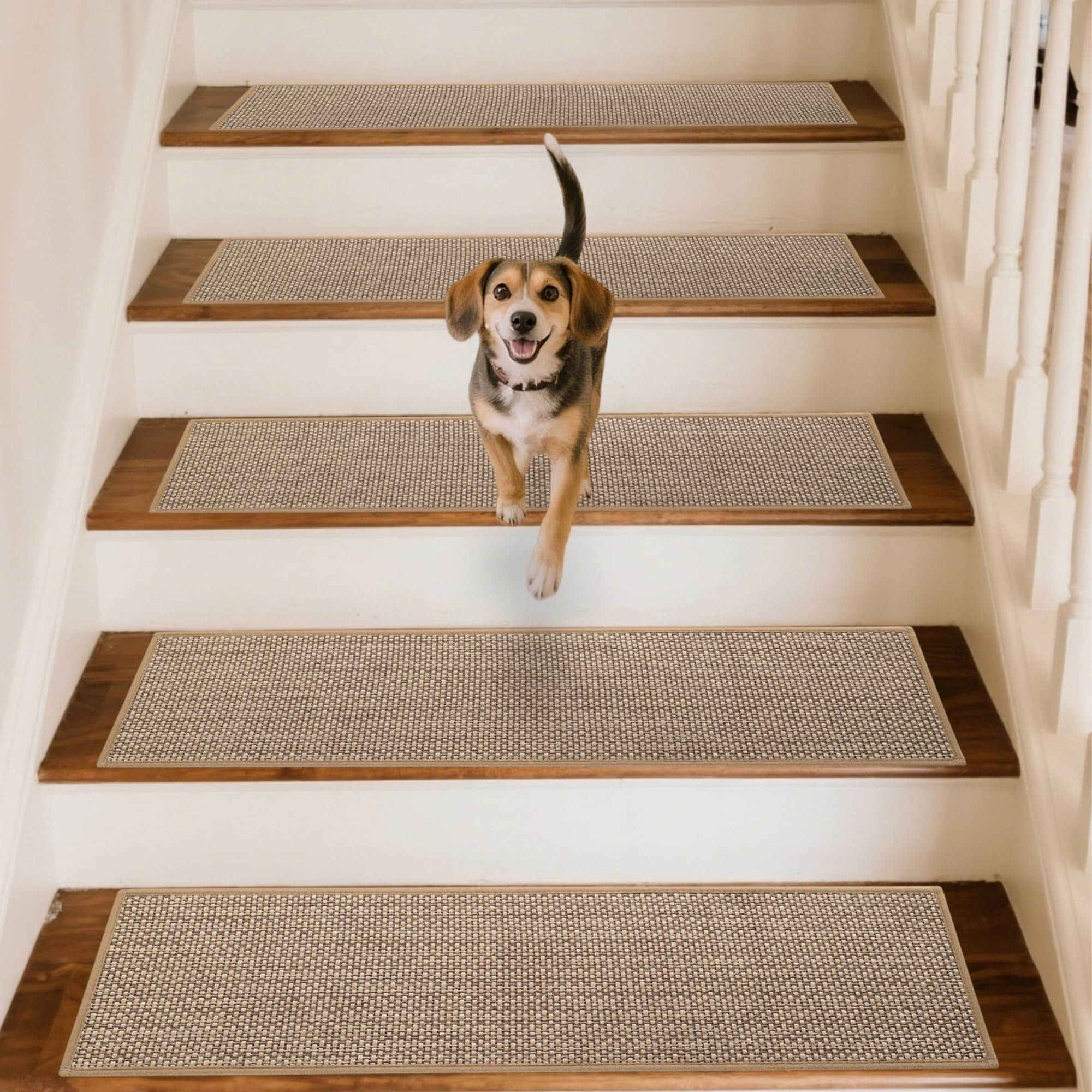Hokku Designs Linen Stair Treads for Wooden Steps Indoor | Wayfair