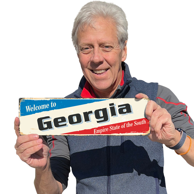 SmartSign Vintage Georgia State Sign | Wayfair