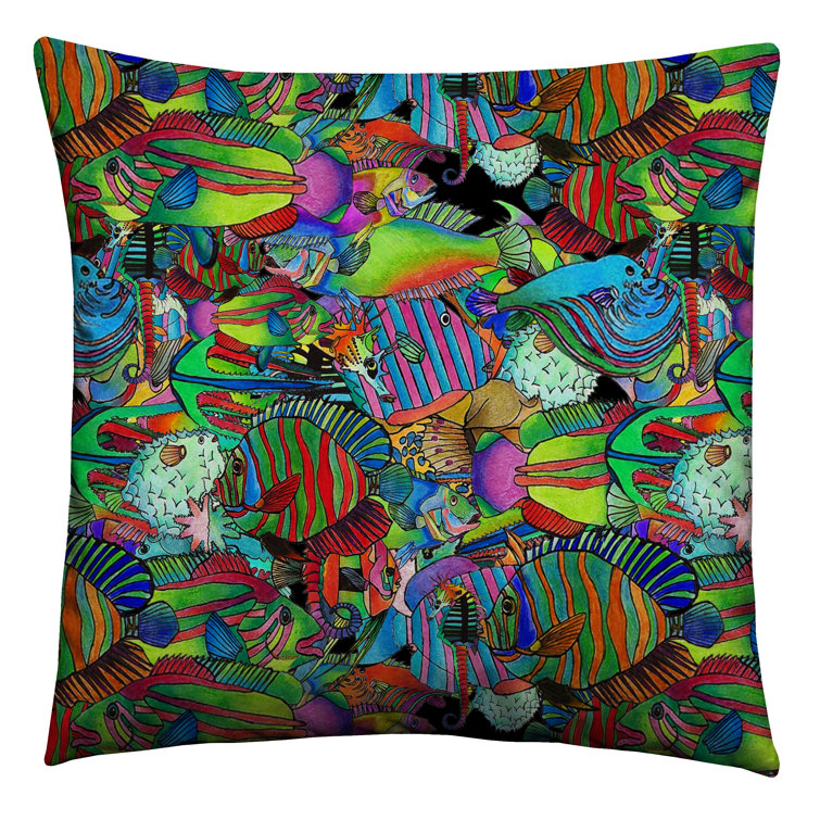 Highland Dunes Oakfield Fish Cushion | Wayfair.co.uk