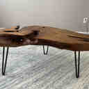 Wade Logan® Ashyria Teak Wood Handmade Live Edge Living Room Coffee ...