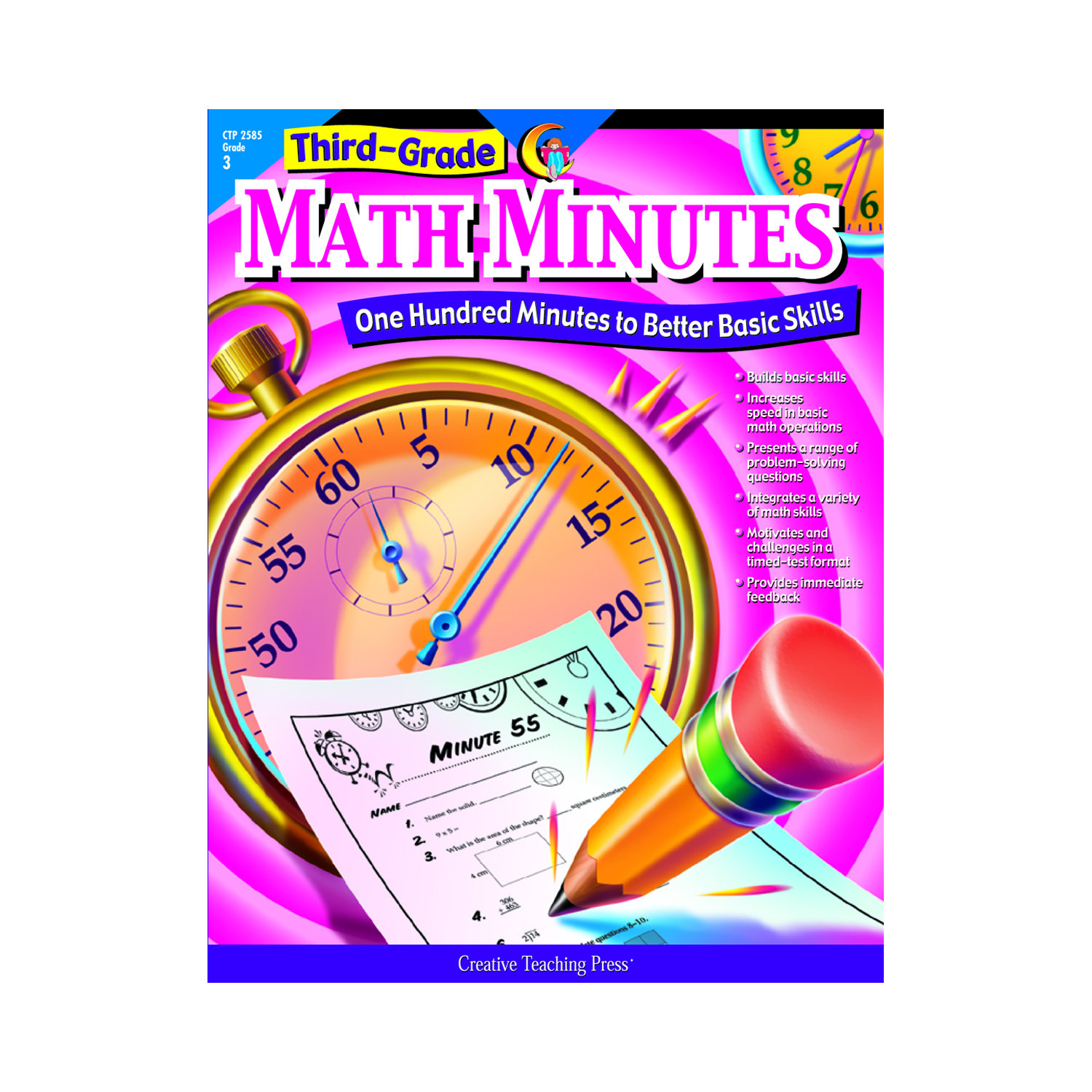 Creative Teaching Press Grade 3 Math Minutes Book - Wayfair Canada