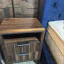 Ebern Designs Table de chevet moderne à 2 tiroirs Lataurus H 24,02 po ...