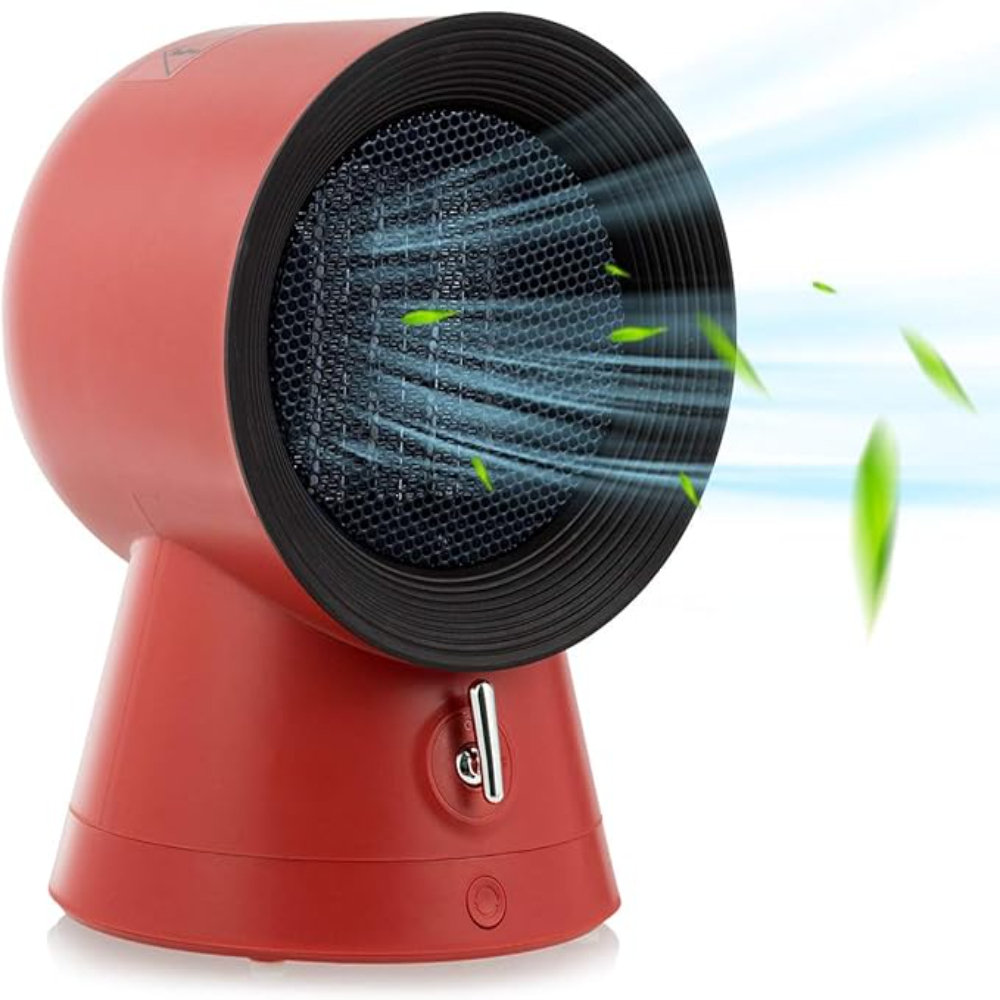 BUILTCO GOFLAME Electric Mini Space Heater Cooling Fan, 2-In-1 Space ...