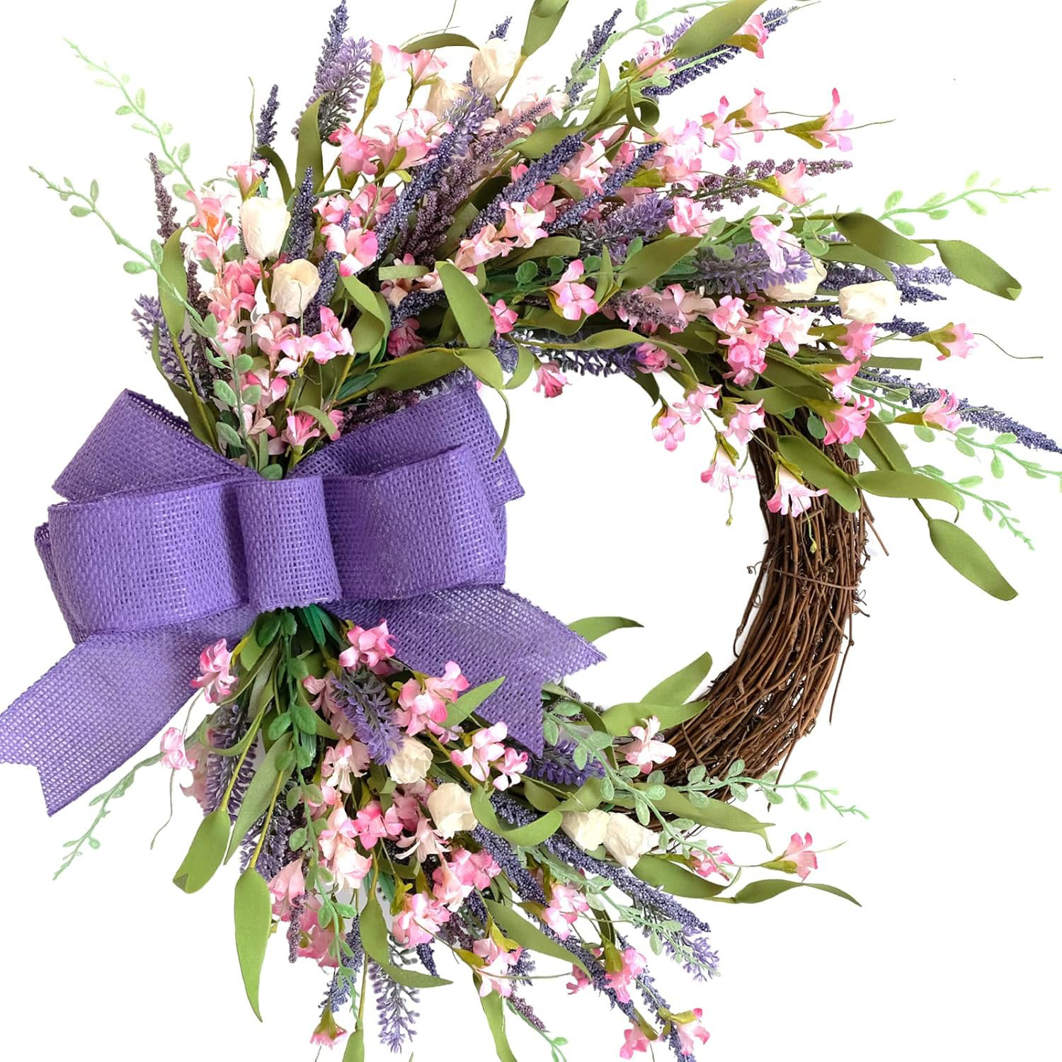 The Holiday Aisle® 18 Inch Spring Summer Forsythia Lavender Wild ...