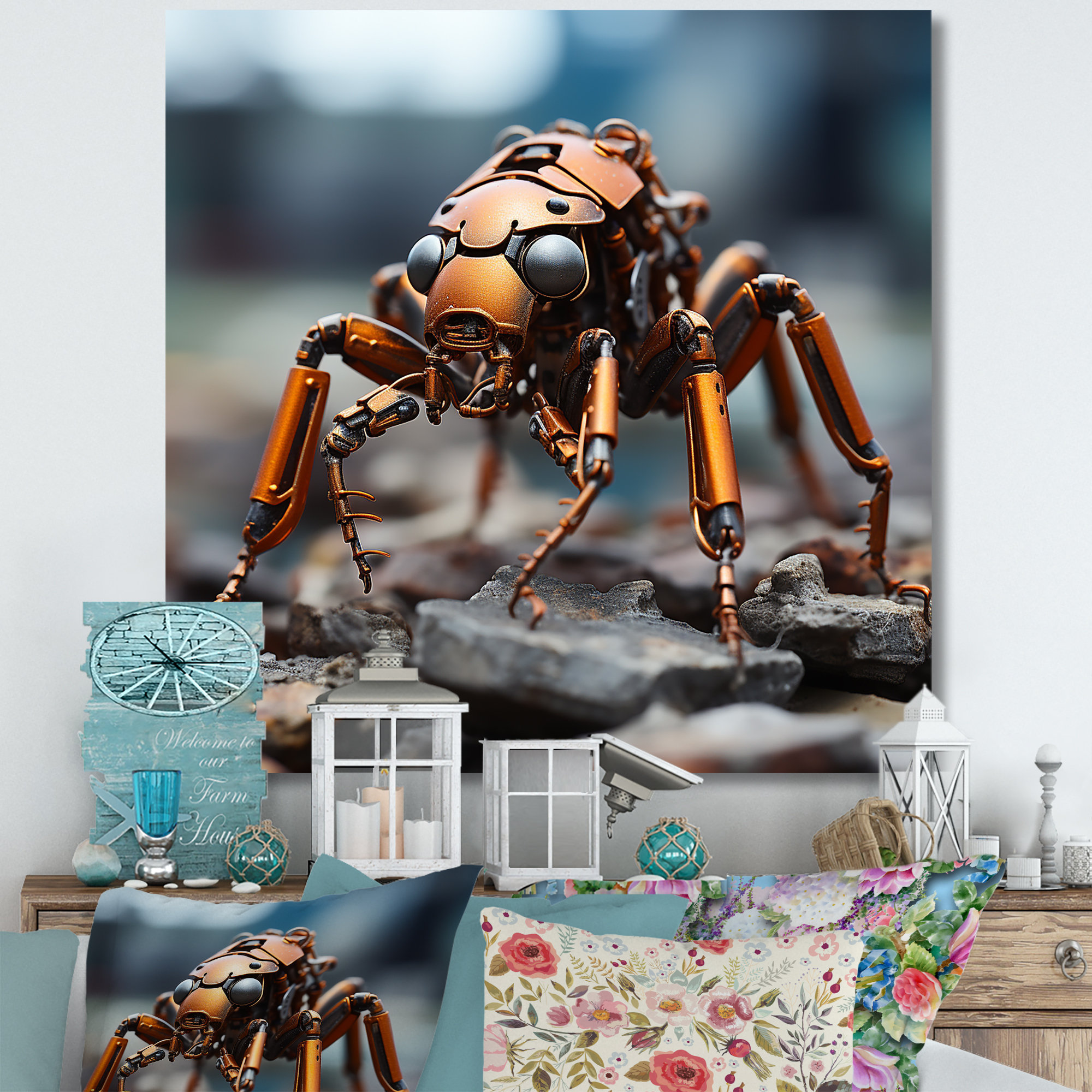 Ebern Designs Industrial Antics Ant I On Canvas Print | Wayfair