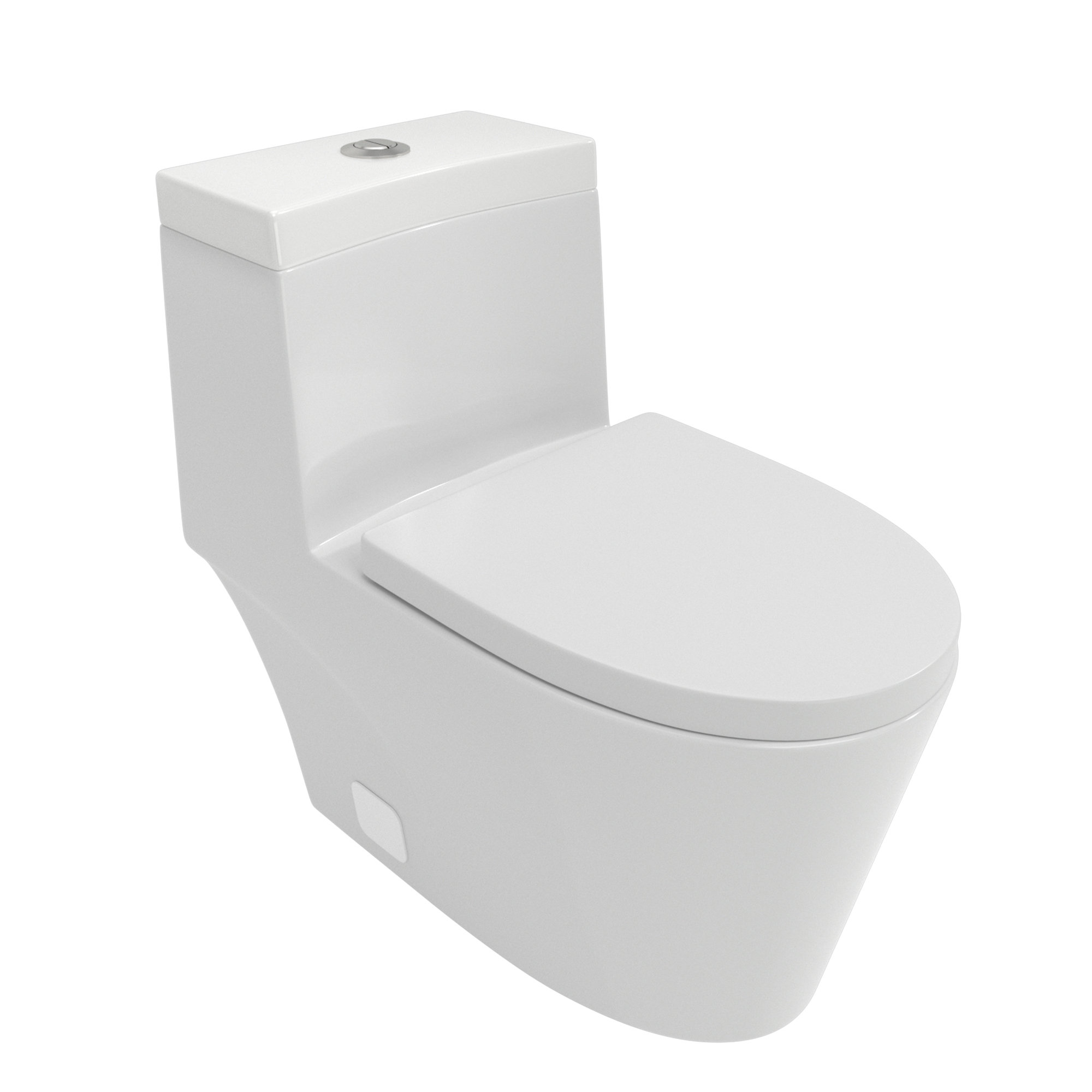 Rosefray Dual-Flush Elongated Close Coupled Toilets (Seat Included ...