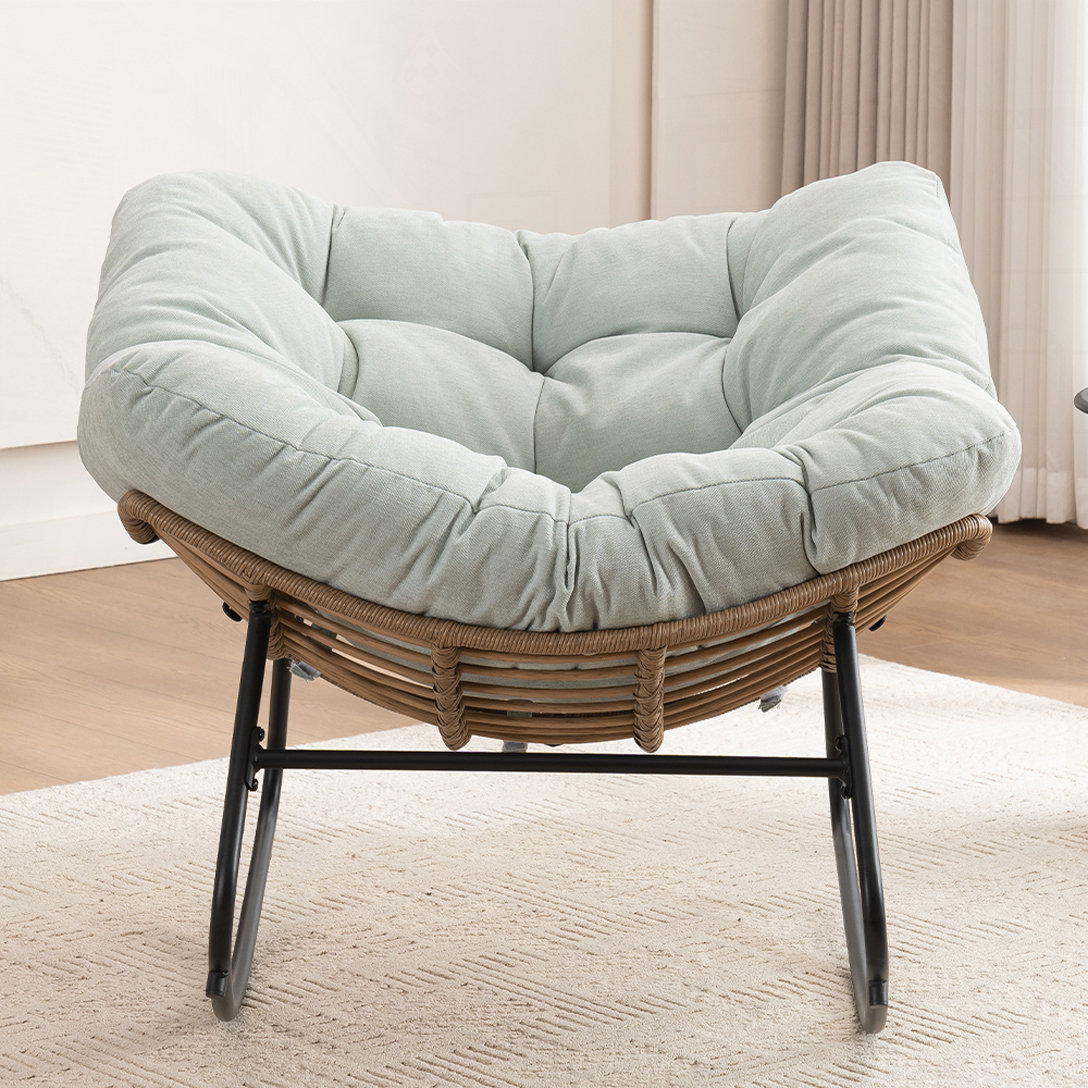 Bay Isle Home™ Chenille Rocking Chair | Wayfair