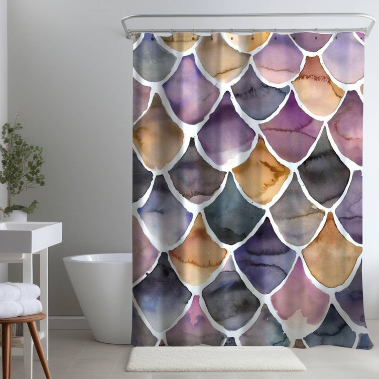 Begin Edition International Inc. Geometric Shower Curtain | Wayfair