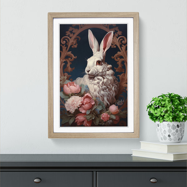Brambly Cottage Hare Rococo - Single Picture Frame Art Prints on Wood ...
