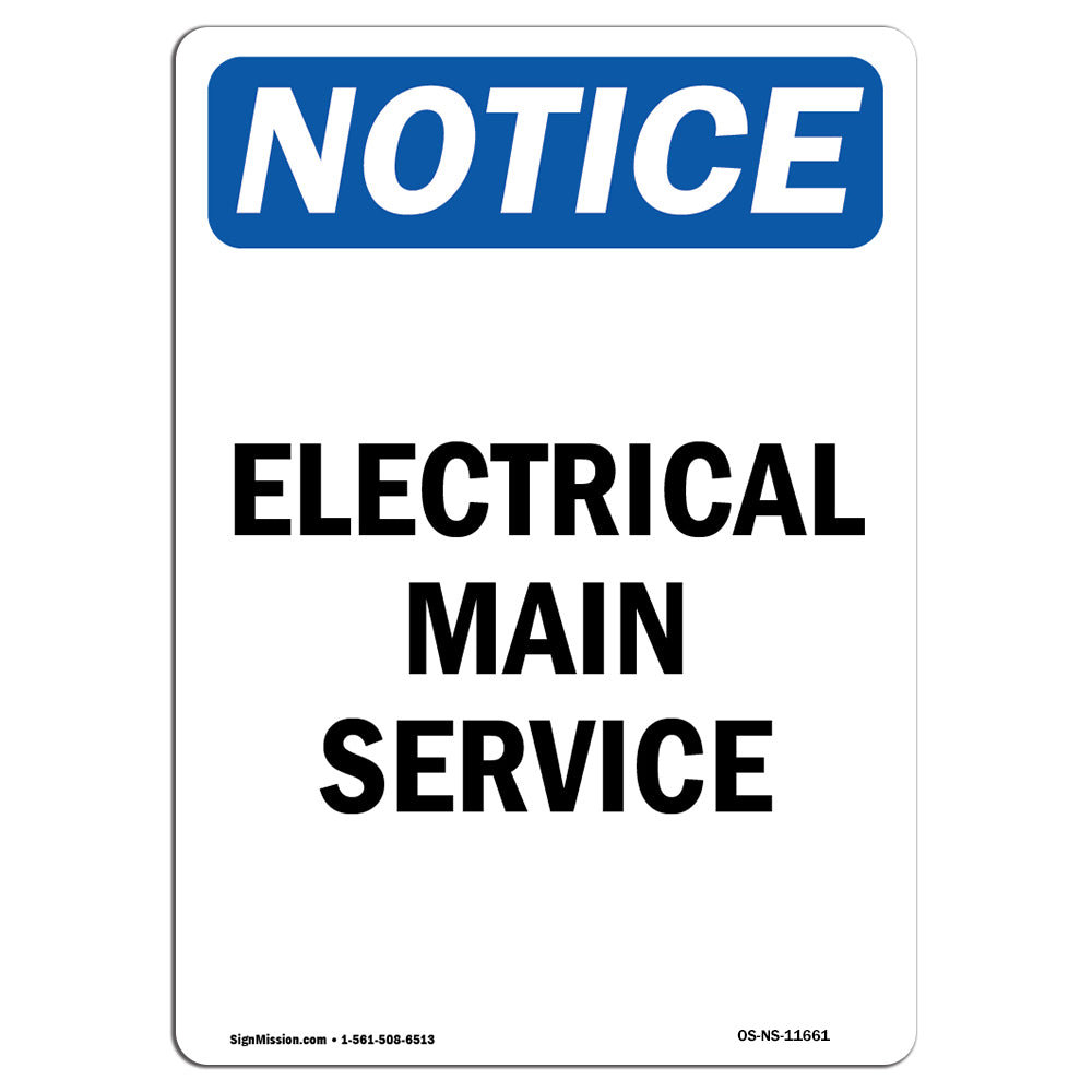 SignMission Electrical Main Service Sign | Wayfair