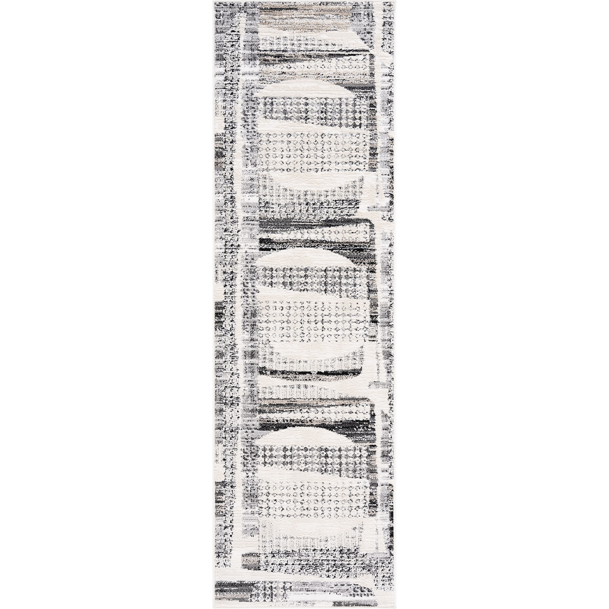 17 Stories Mair Henry Contemporary High-Low Abstract Gray Indoor Area ...