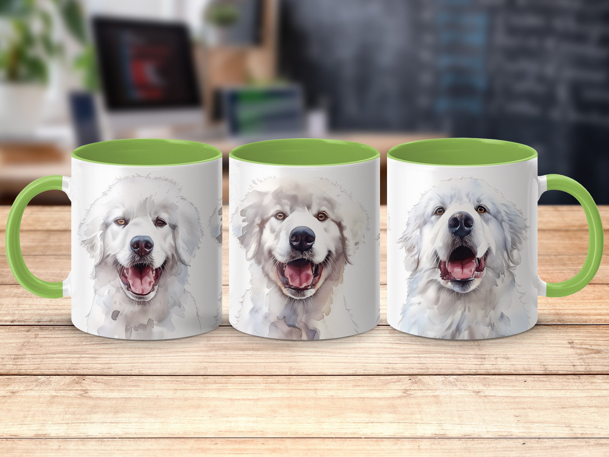 East Urban Home Set of 2 – Long-haired Chihuahua Design 11oz Coffee Mug ...
