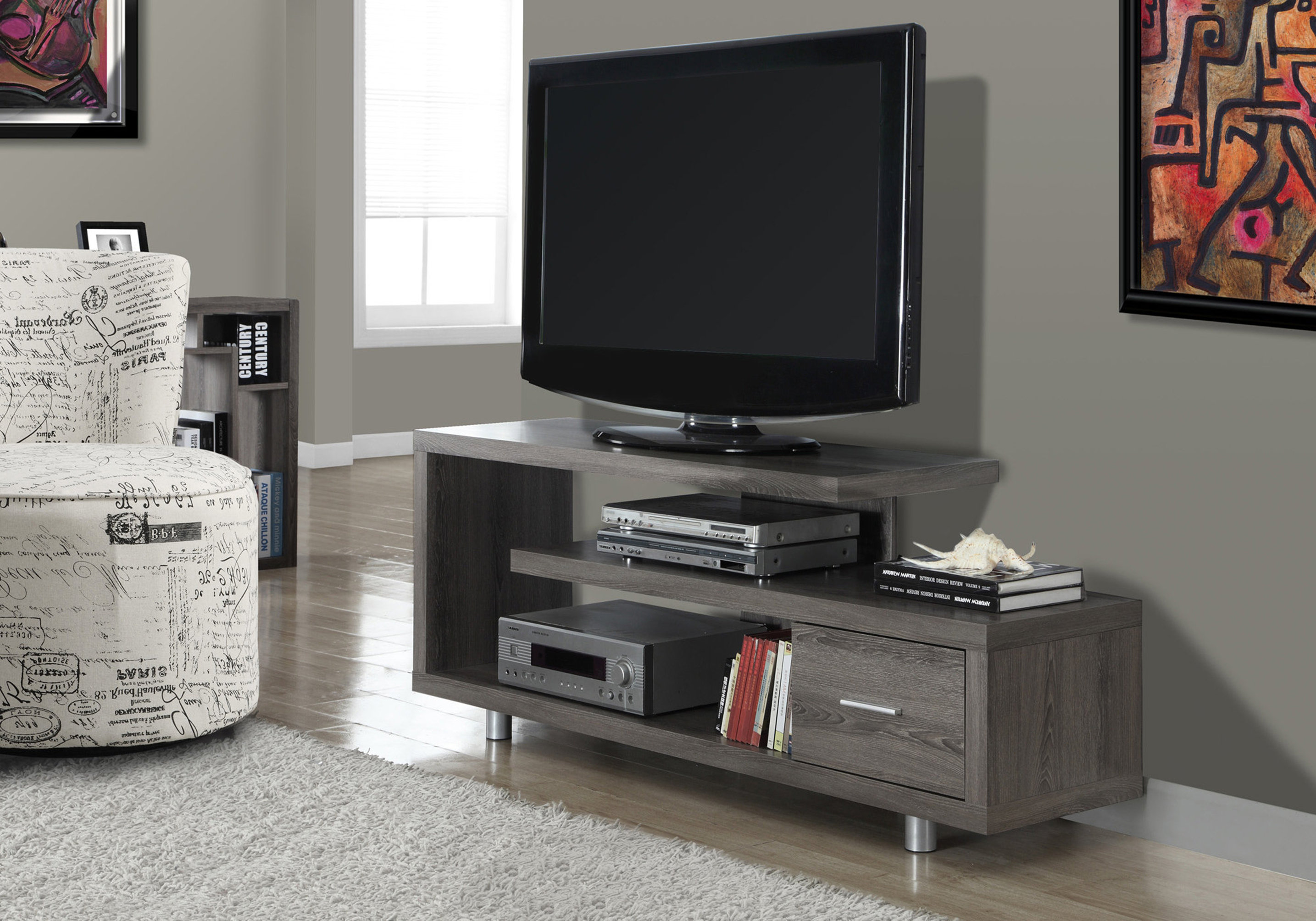 Latitude Run® Tv Stand, 60 Inch, Console, Media Entertainment Centre ...