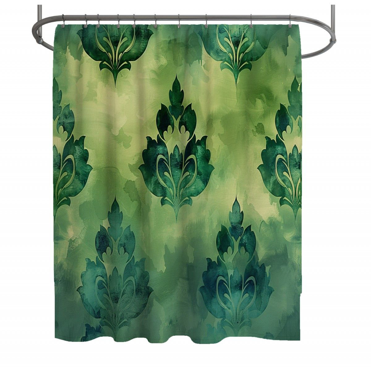 Rosecliff Heights Carriebell Damask Shower Curtain | Wayfair