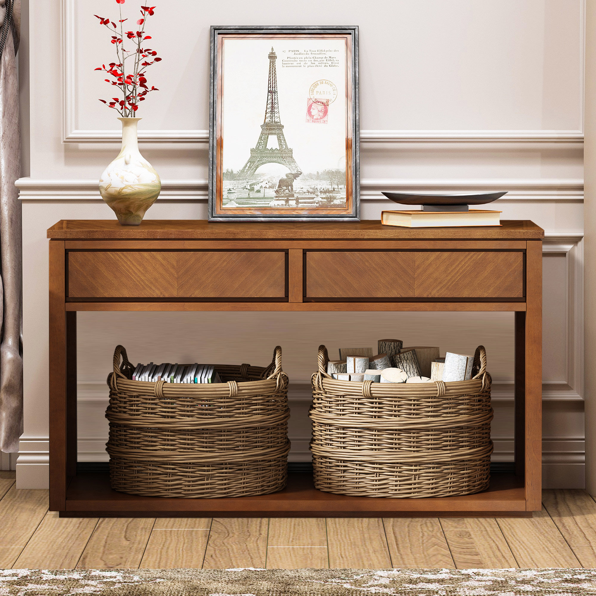 Latitude Run® Celestelle 55" Console Table With 2 Drawers | Wayfair