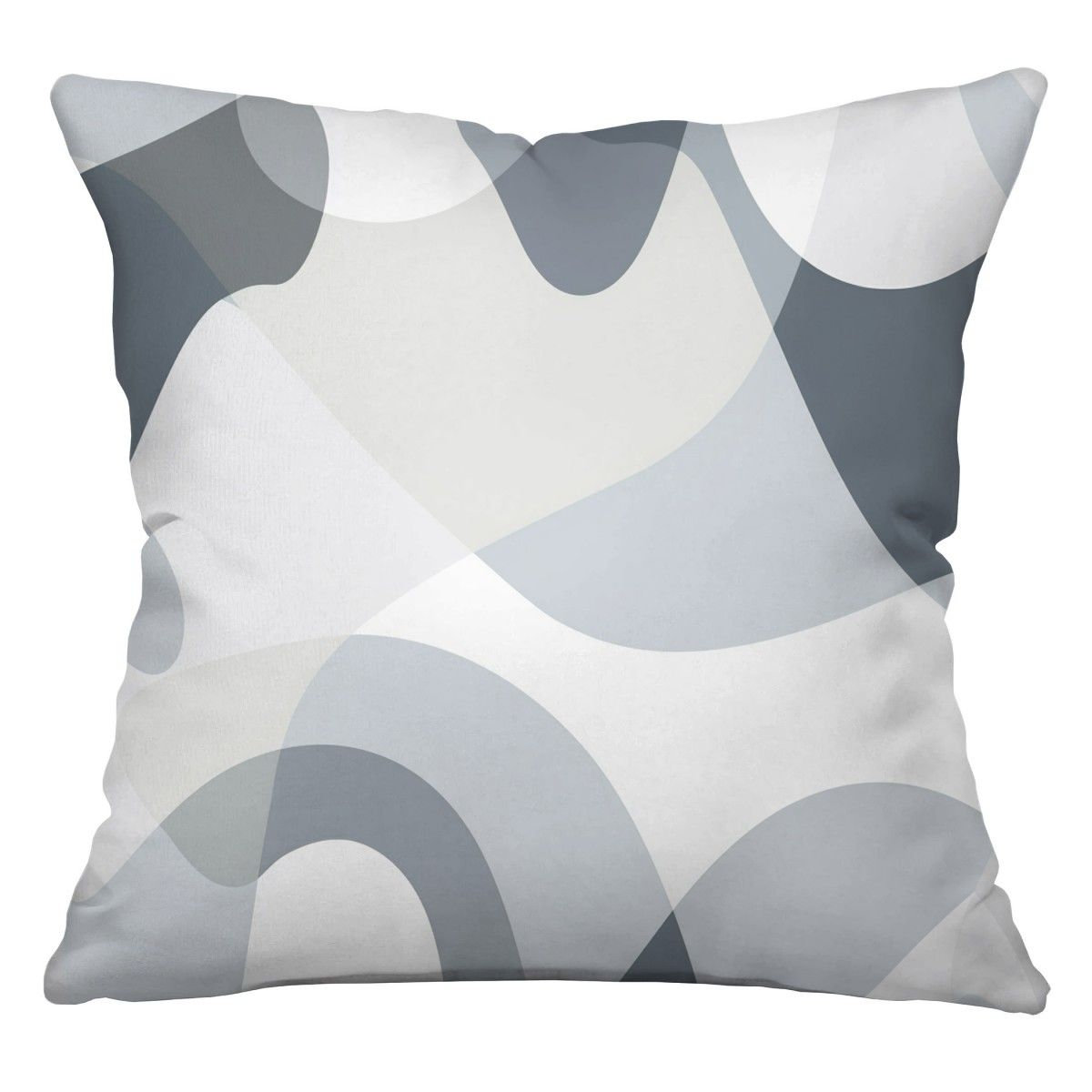 VisionDecor Abstract forms Throw Pillow, Modern imitation Cotton Twill ...