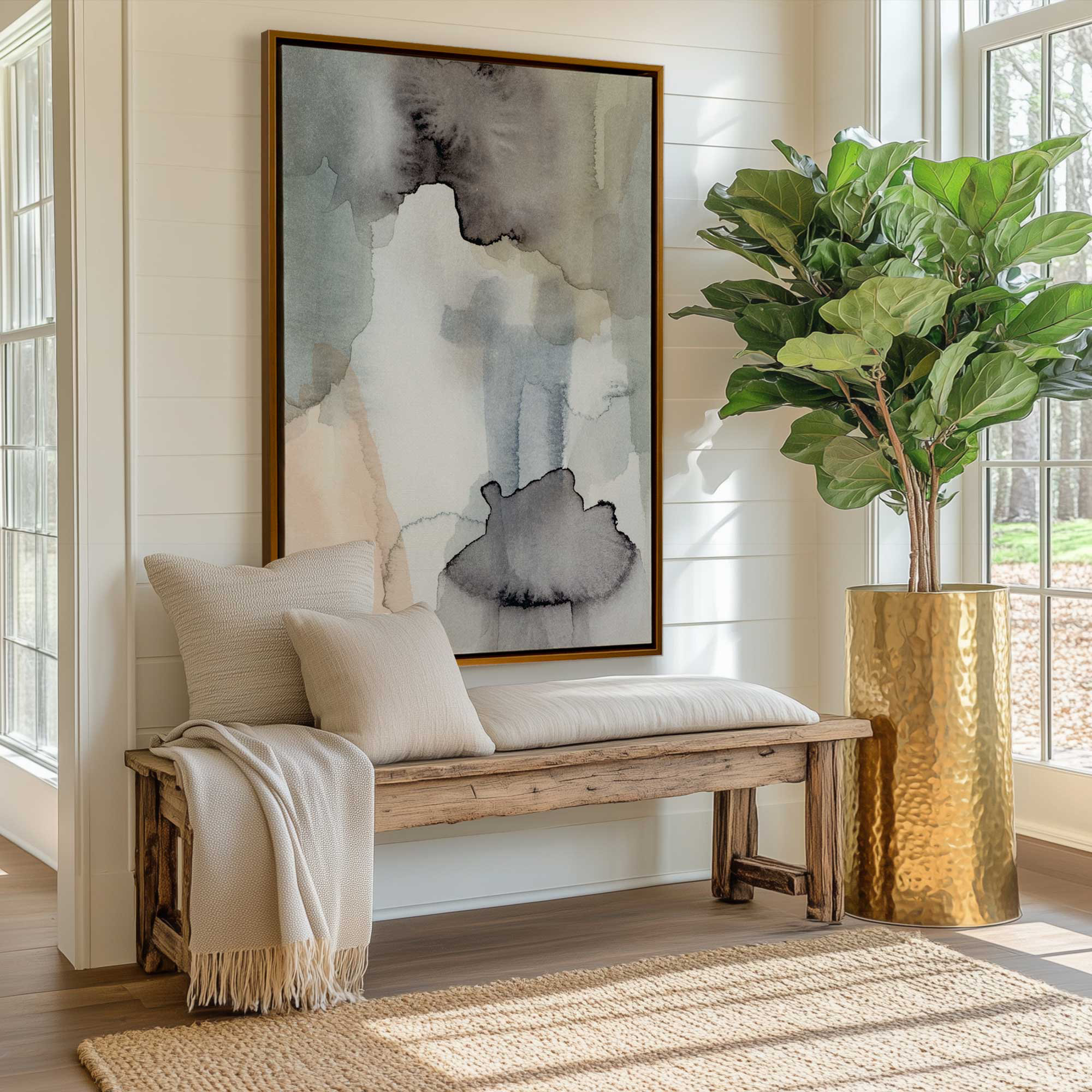 Brayden Studio® Organic Tones in Watercolor II Canvas Print in | Wayfair