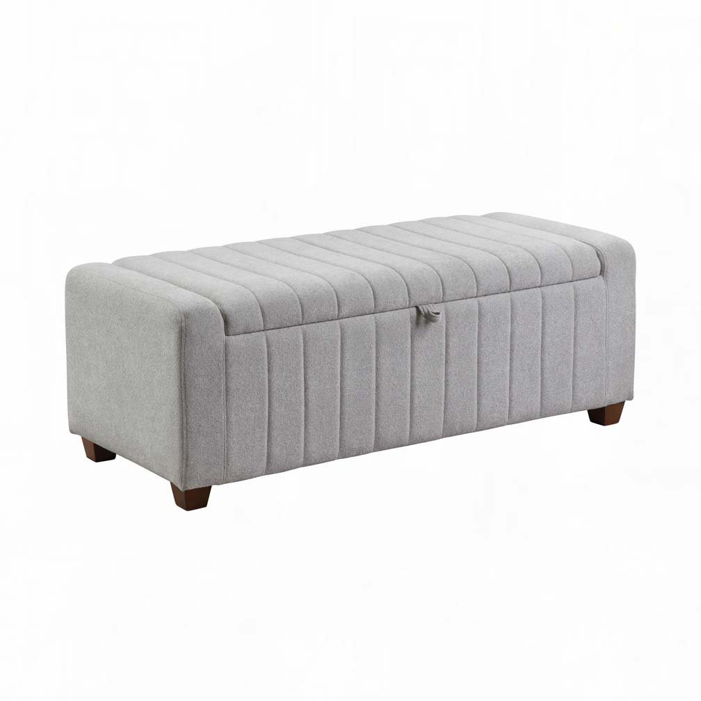 Hokku Designs Boucle Upholstered Lift Top Storage Bench | Wayfair