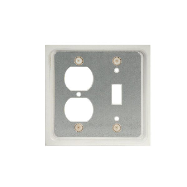 CKP Classic 3-Gang Toggle Light Switch / Duplex Outlet Combination Wall ...