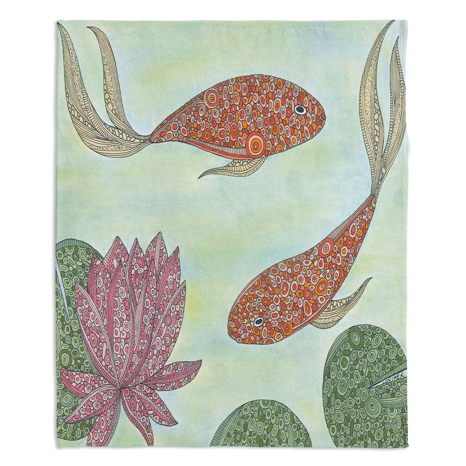 DiaNoche Designs Koi Pond Throw | Wayfair