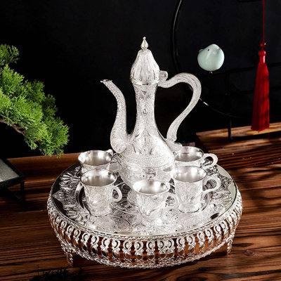 arabic tea set silver
