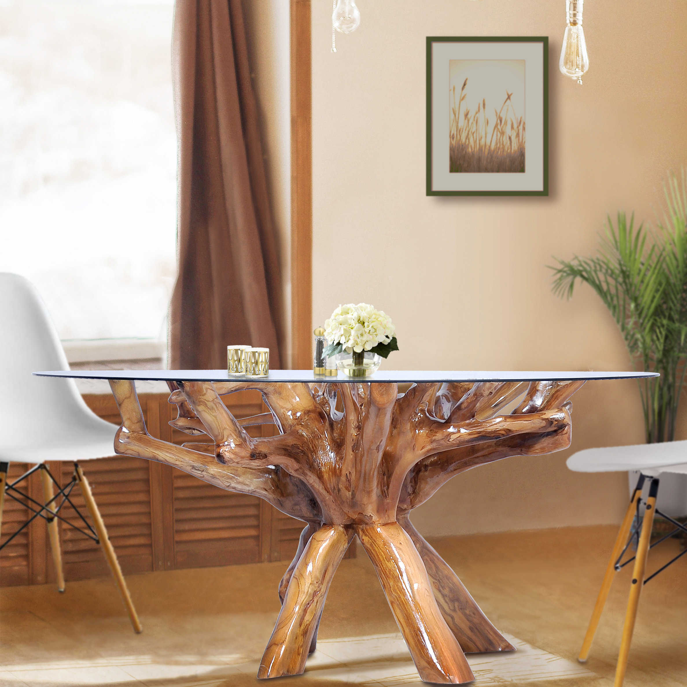 Union Rustic Otto Solid Wood Dining Table & Reviews - Wayfair Canada