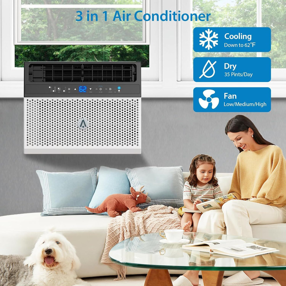 Babevy 8000 BTU Wi-Fi Connected Window Air Conditioner | Wayfair