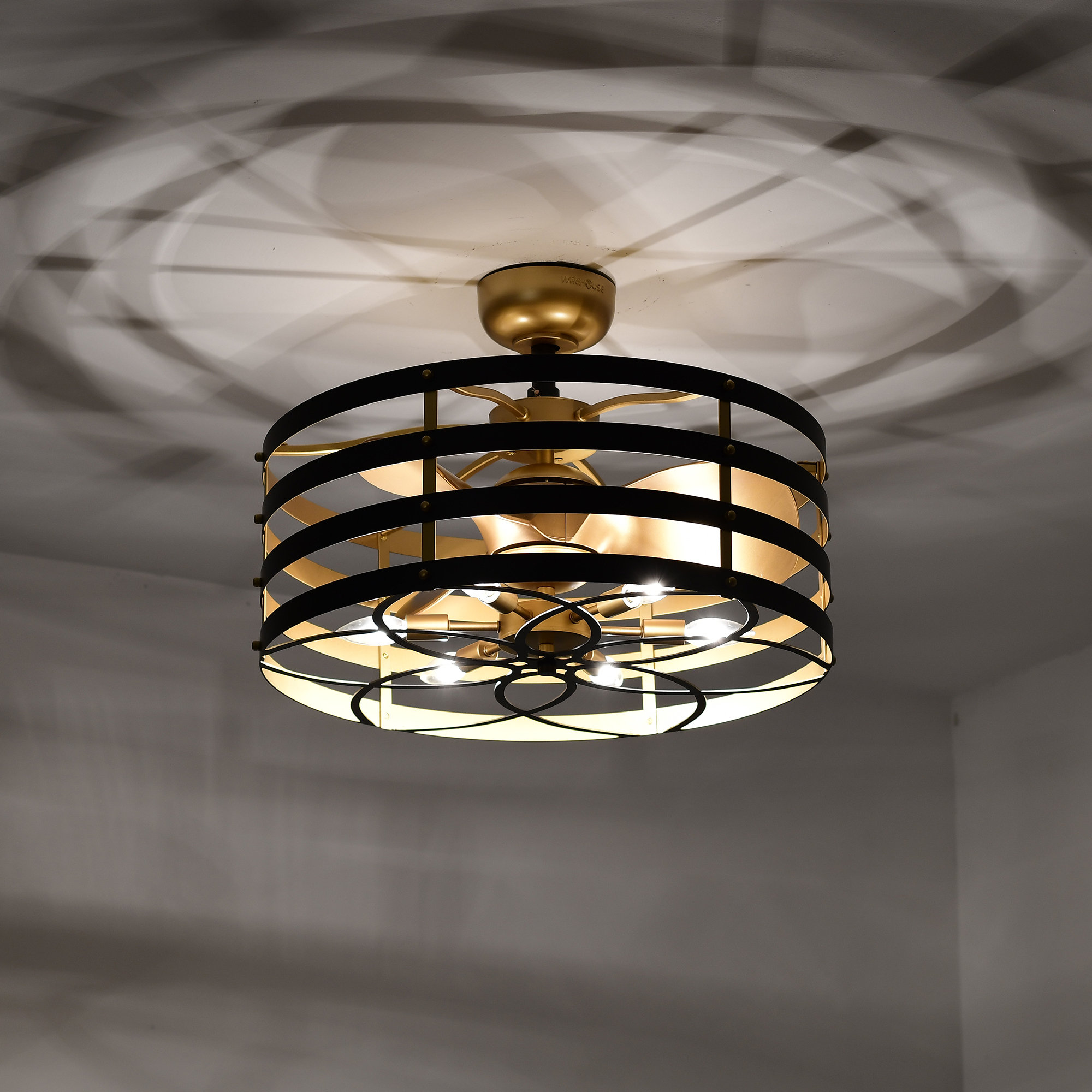 Lark Manor 22'' Arwynn 3 - Blade Chandelier Ceiling Fan with Remote ...