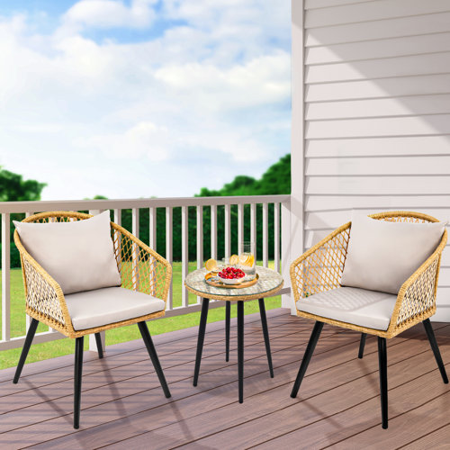 Round Patio Dining Sets You'll Love | Wayfair
