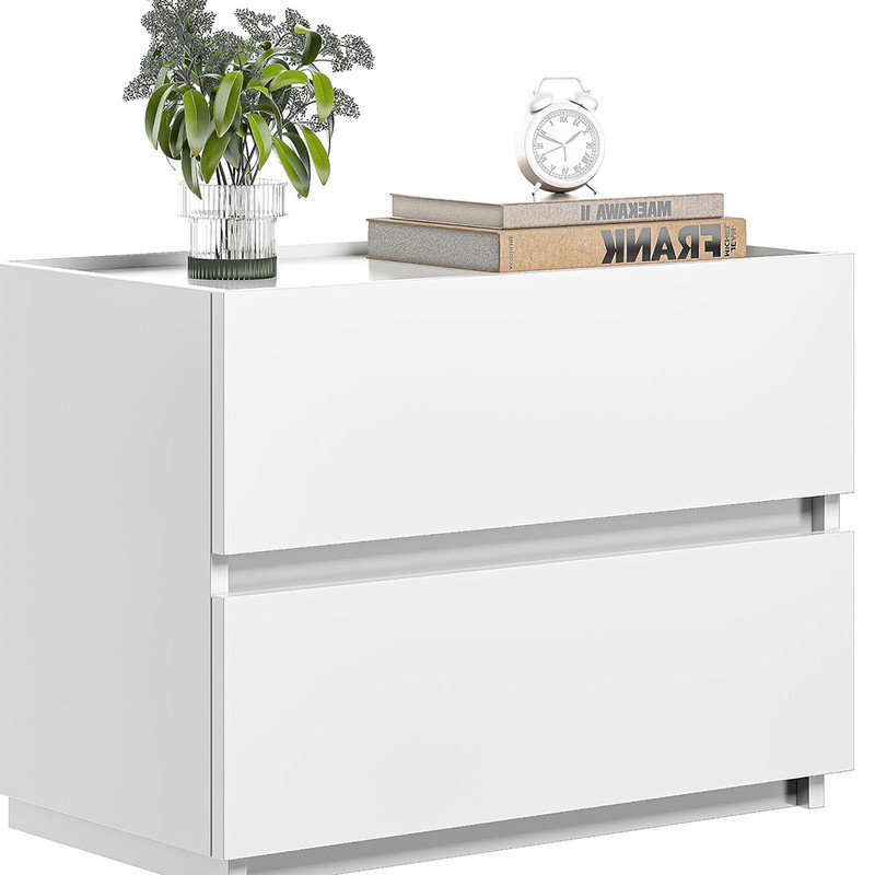 Latitude Run® Commode 2 tiroirs empilables, petites commodes pour ...