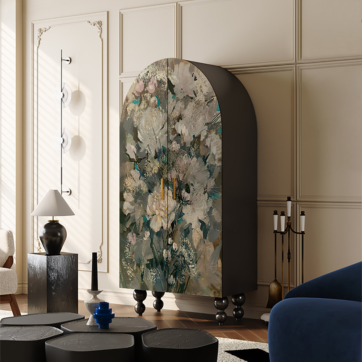 Canora Grey French bedroom creative multi-layer wardrobe | Wayfair