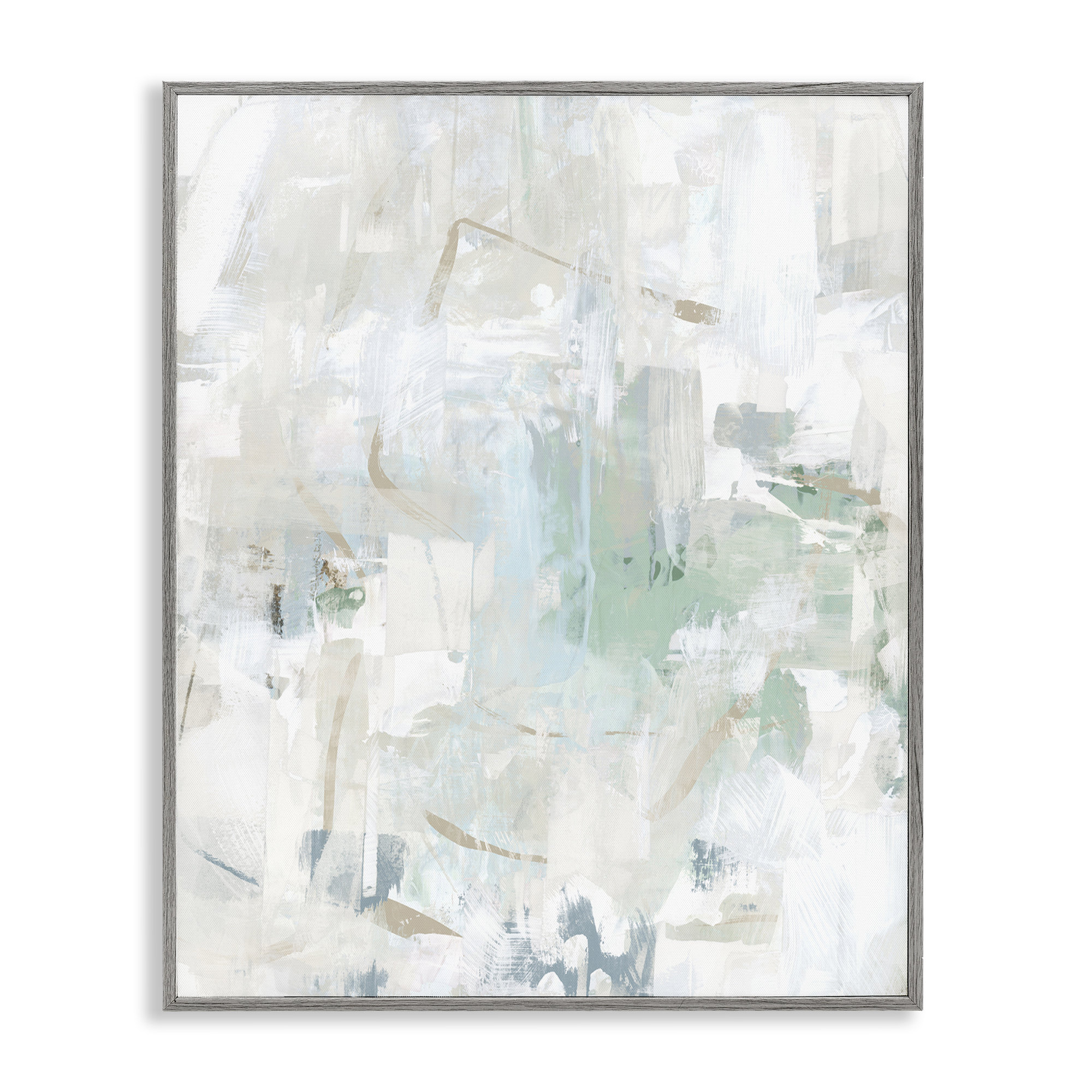 Ebern Designs Faded Abstract with Green Giclee Art by June Erica Vess ...