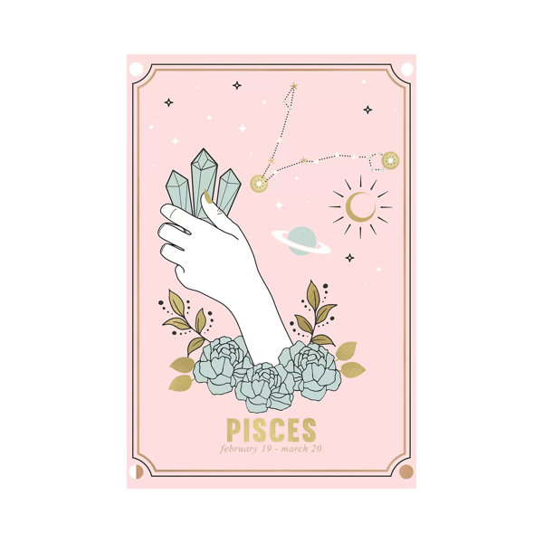 Wayfair Samples Pisces Zodiac Sign by Emanuela Carratoni - Wrapped ...