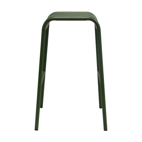 AllModern Abra Powder Coated Steel Outdoor 29.7'' Bar Stool | Wayfair