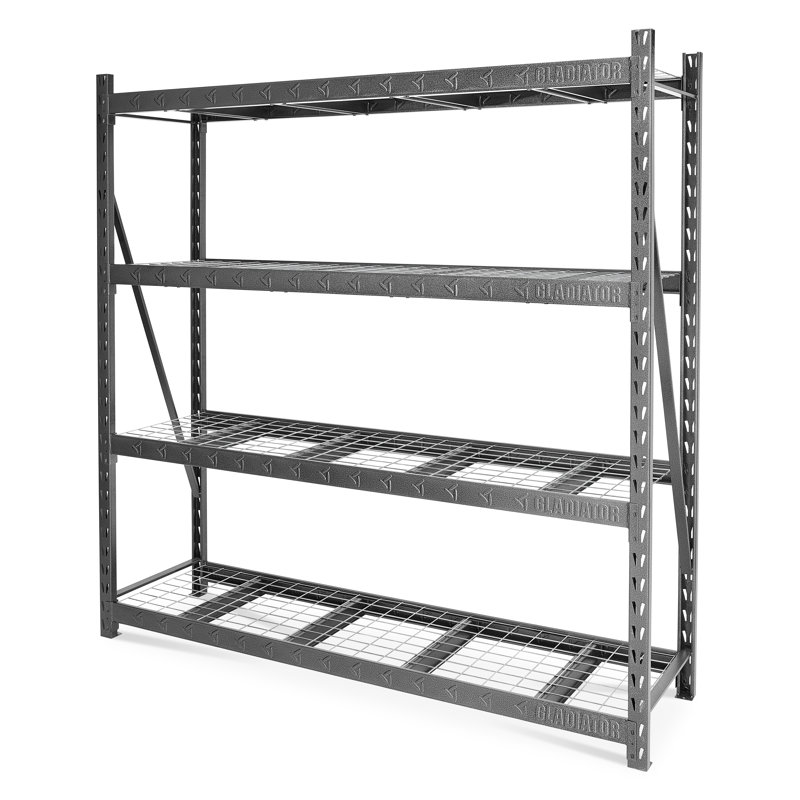 Gladiator® 90" X 90" Heavy Duty Mega Rack With Four Adjustable Shelves ...