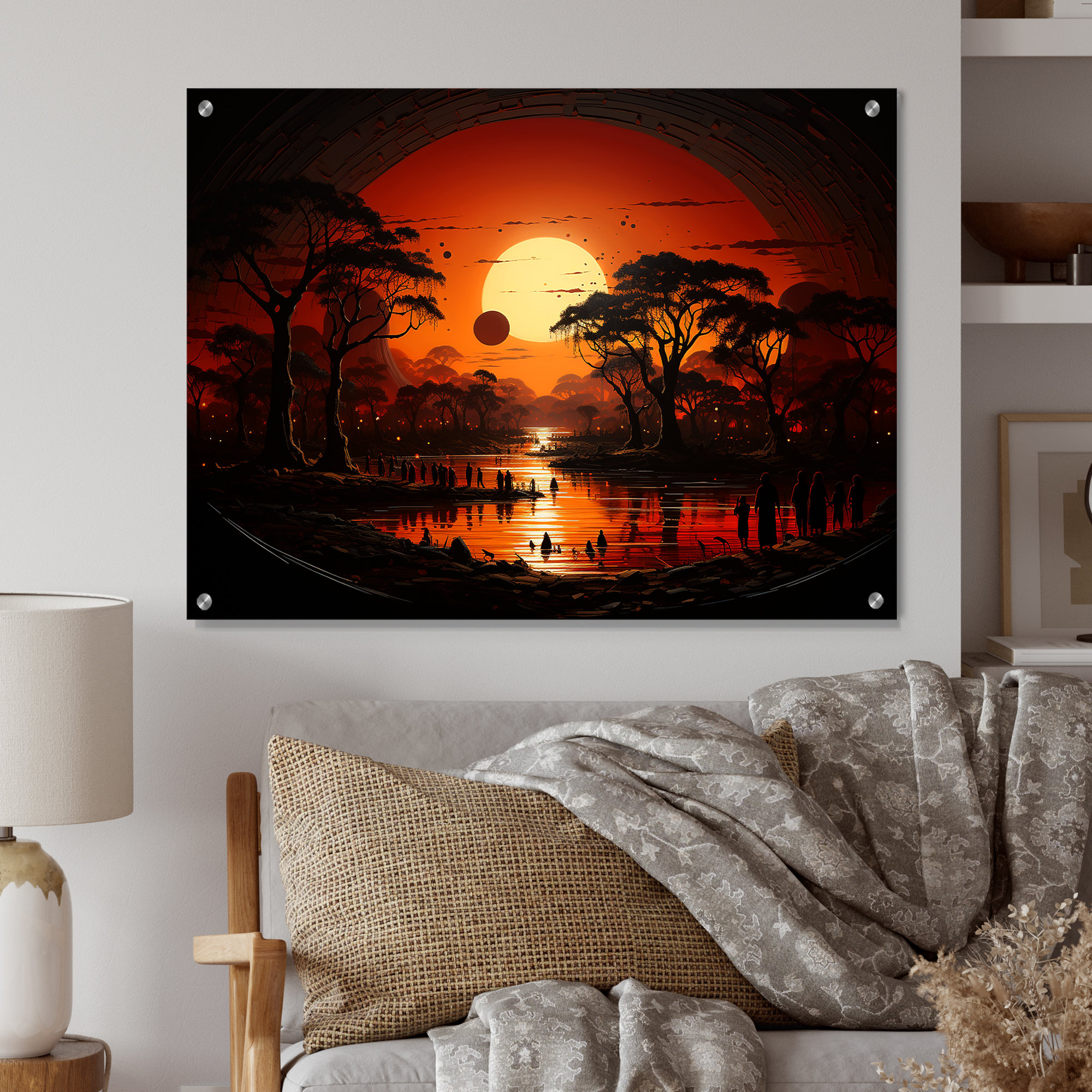 Design Art African Tribal Eternity I - African Tribal Acrylic Wall Art ...