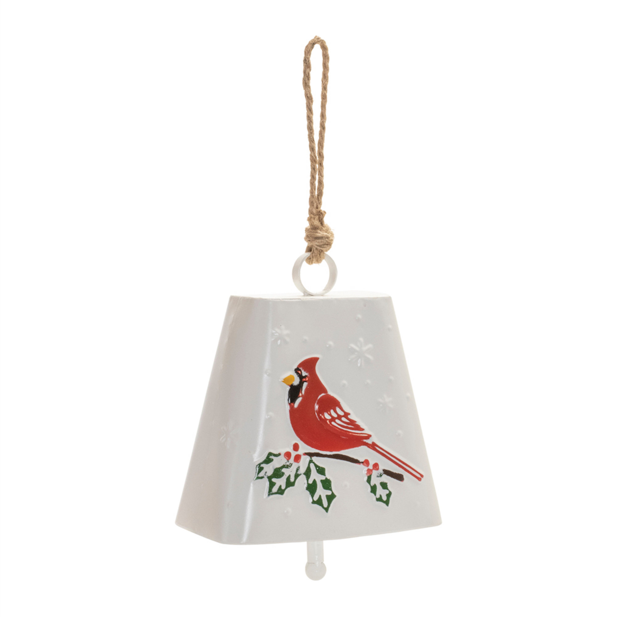 Darby Home Co Metal Cardinal Bird Bell Ornament (Set of 2) | Wayfair