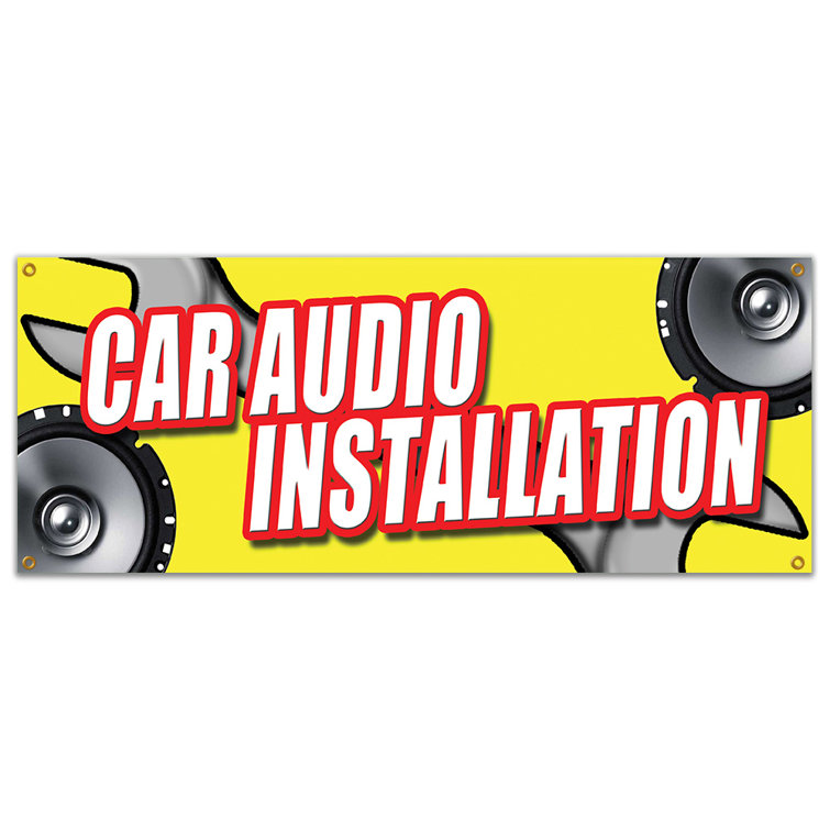 SignMission Car Audio Installation Banner Sign | Wayfair