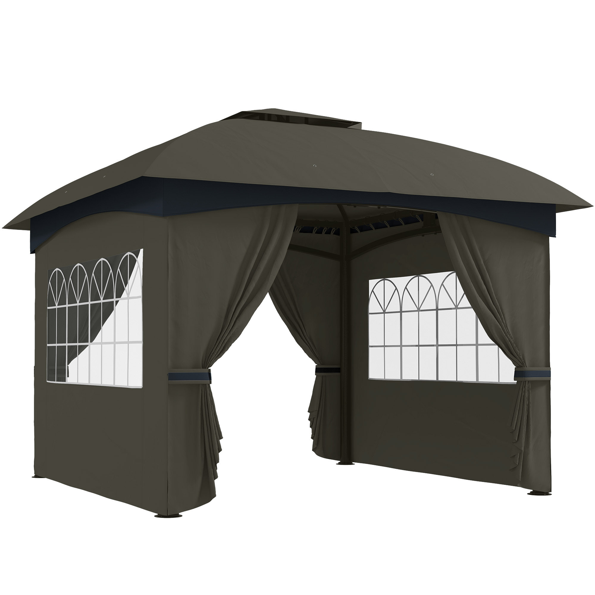 Outsunny Abri de jardin extérieur 11 pi x 11 pi, abri de jardin pour ...