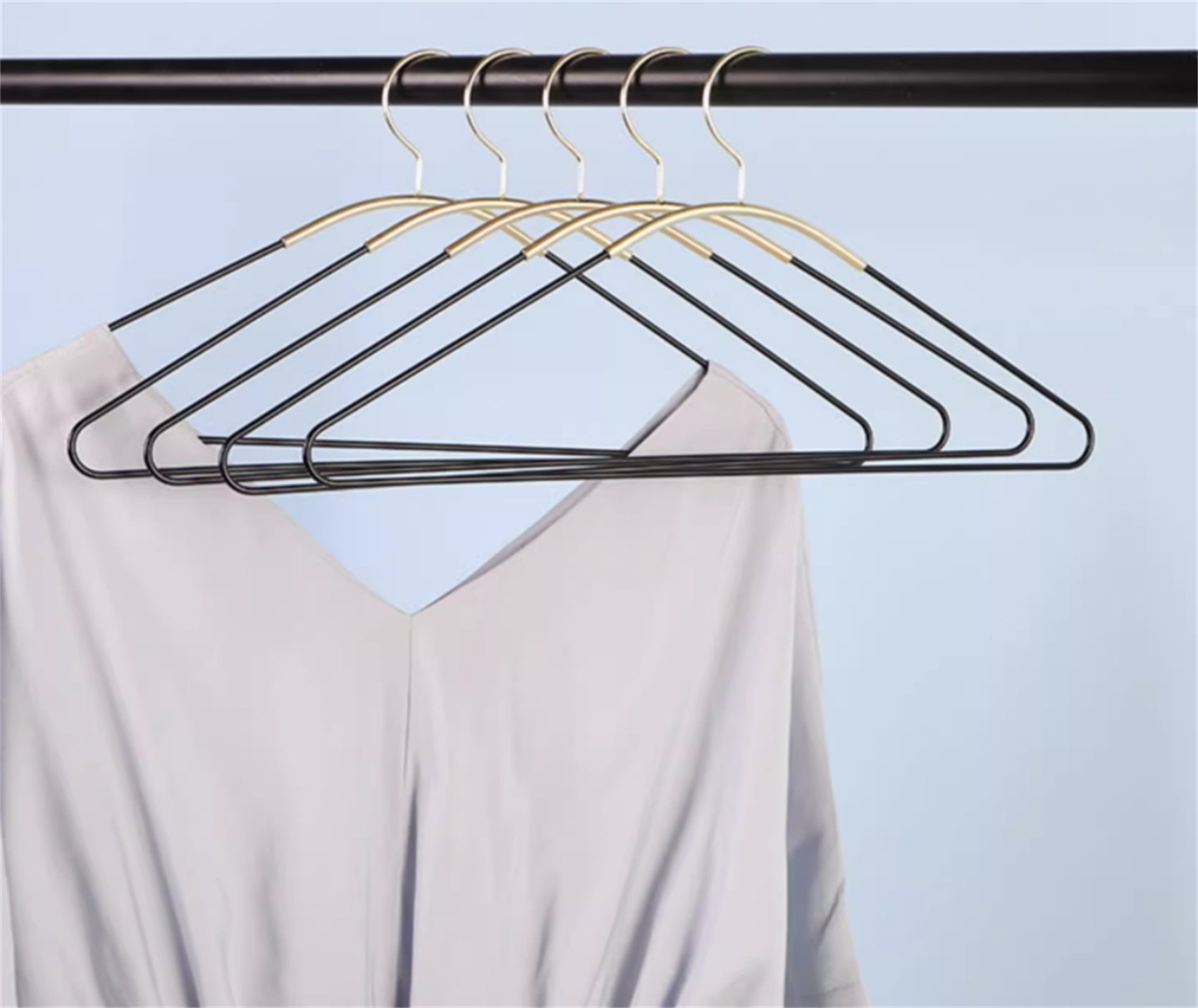 Rebrilliant Nordic Black and Gold Minimalist Clothes Hanger - Wayfair ...