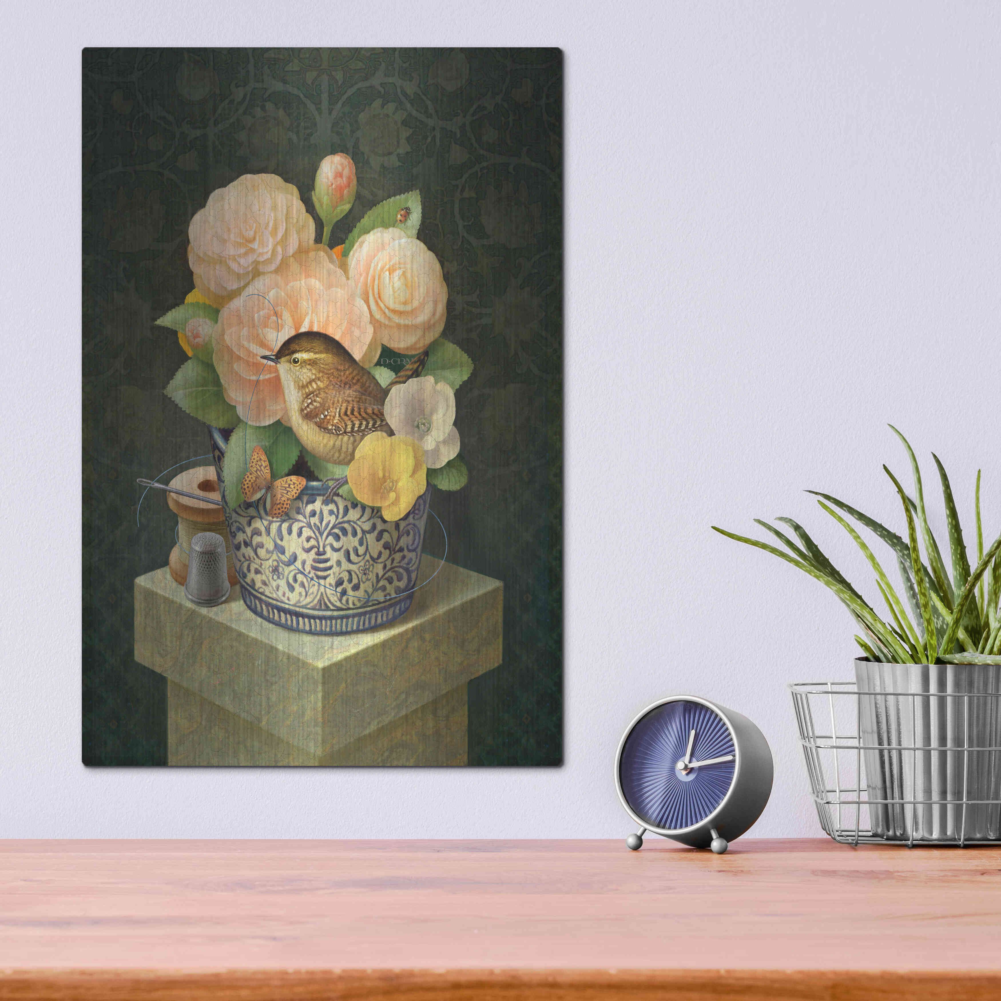 Winston Porter 'House Wren' by Dan Craig, Metal Wall Art, 12"x16" | Wayfair