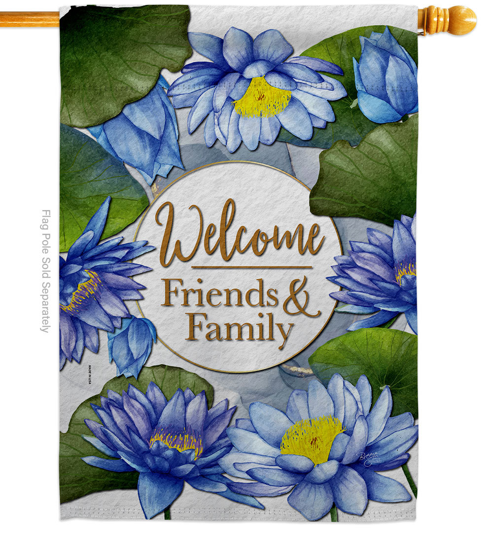 Breeze Decor Drapeau de jardin en polyester Lotus - Wayfair Canada
