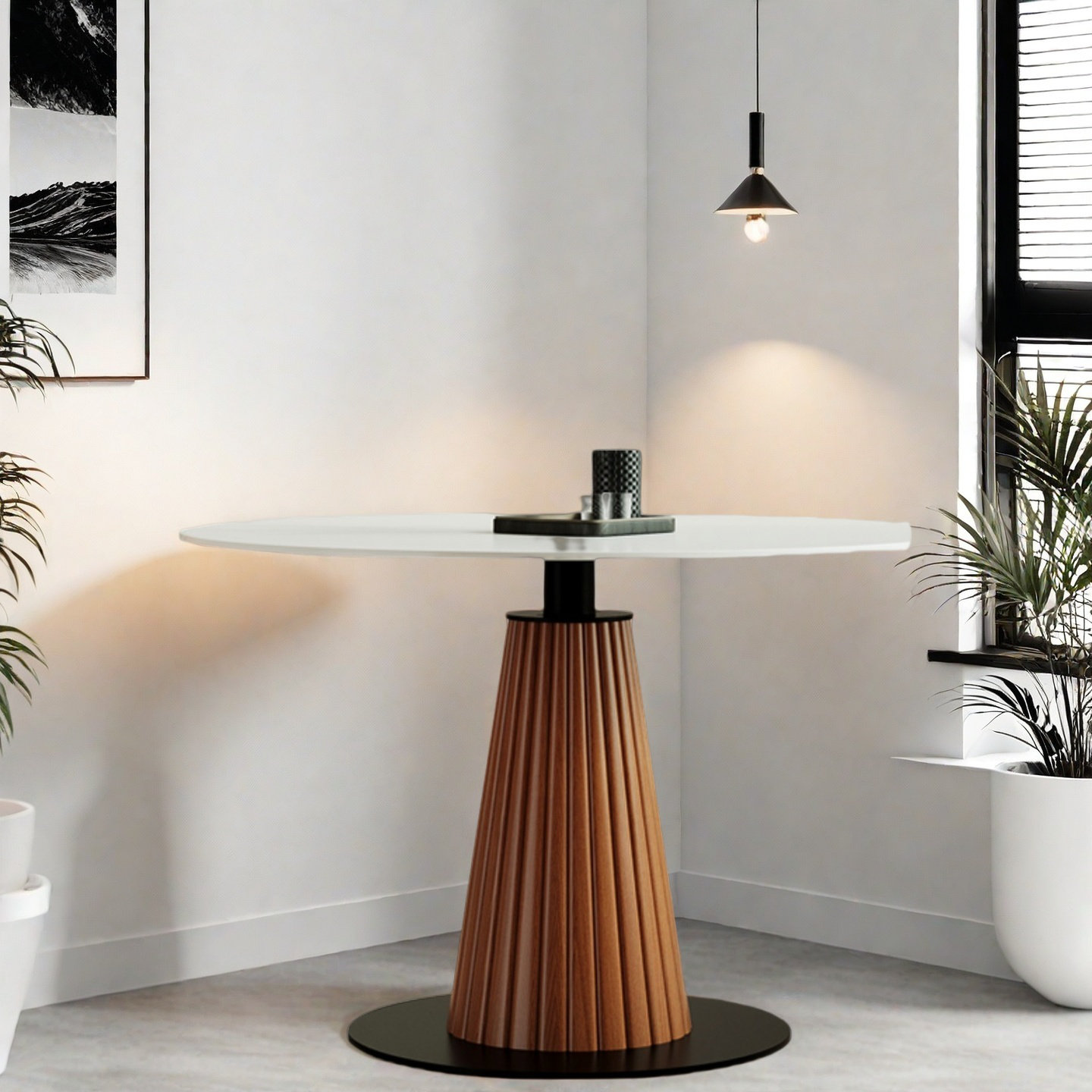 Animoe D Furniture Vintage Mid-century Slab Round Tables. | Wayfair