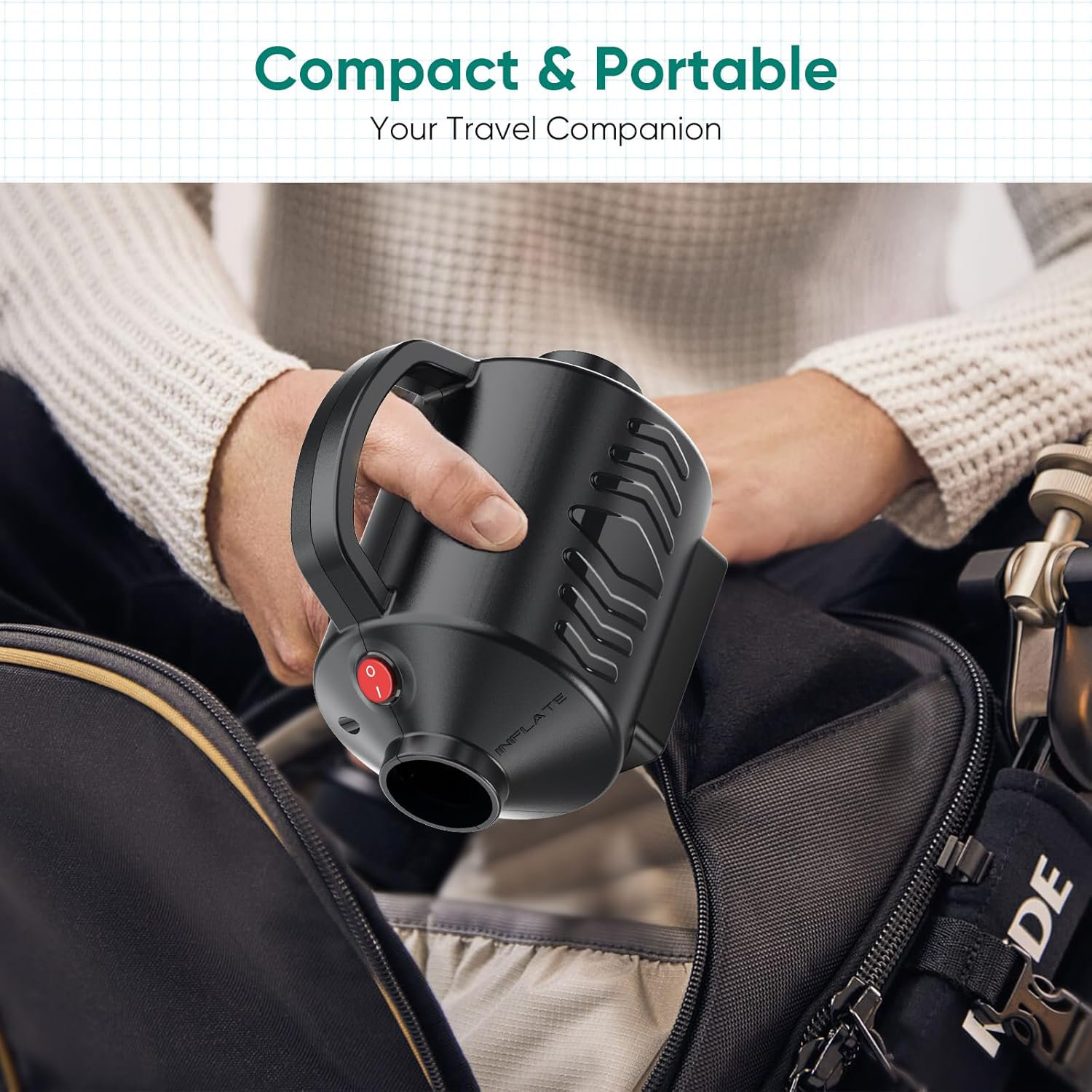 Zeki Shoggy Electric Air Pump For Inflatable Pool Toys - High Power ...