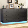 Wrought Studio™ Floating Dresser for Bedroom with 6 Drawer, Modern ...