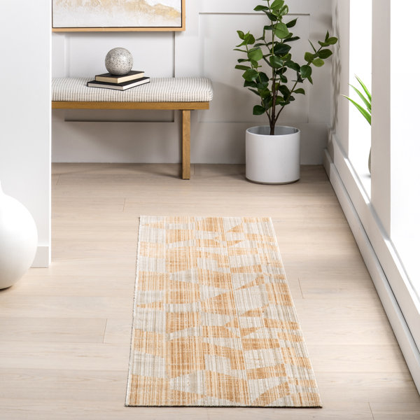 Ivy Bronx Aranea Abstract Machine Washable Indoor/Outdoor Area Rug for ...